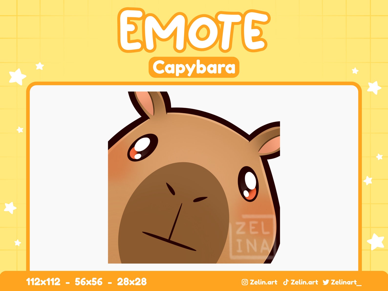 Capybara Peek Judge | Emote for Twitch, Discord and Youtube | Stream ...