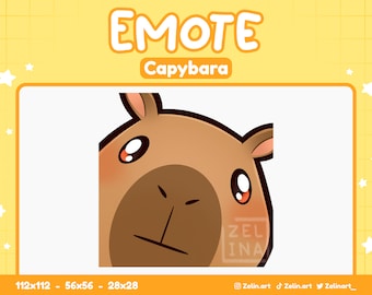 Capybara | Emote Bundle for Twitch, Discord and Youtube | Stream Assets ...