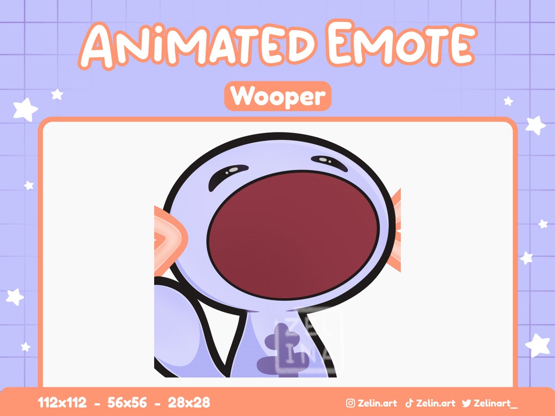 ANIMATED Shiny Paldean Wooper Pop | Emote for Twitch, Discord and ...