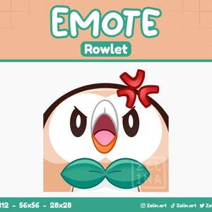 Rowlet Angry Rage | Emote for Twitch, Discord and Youtube | Stream ...