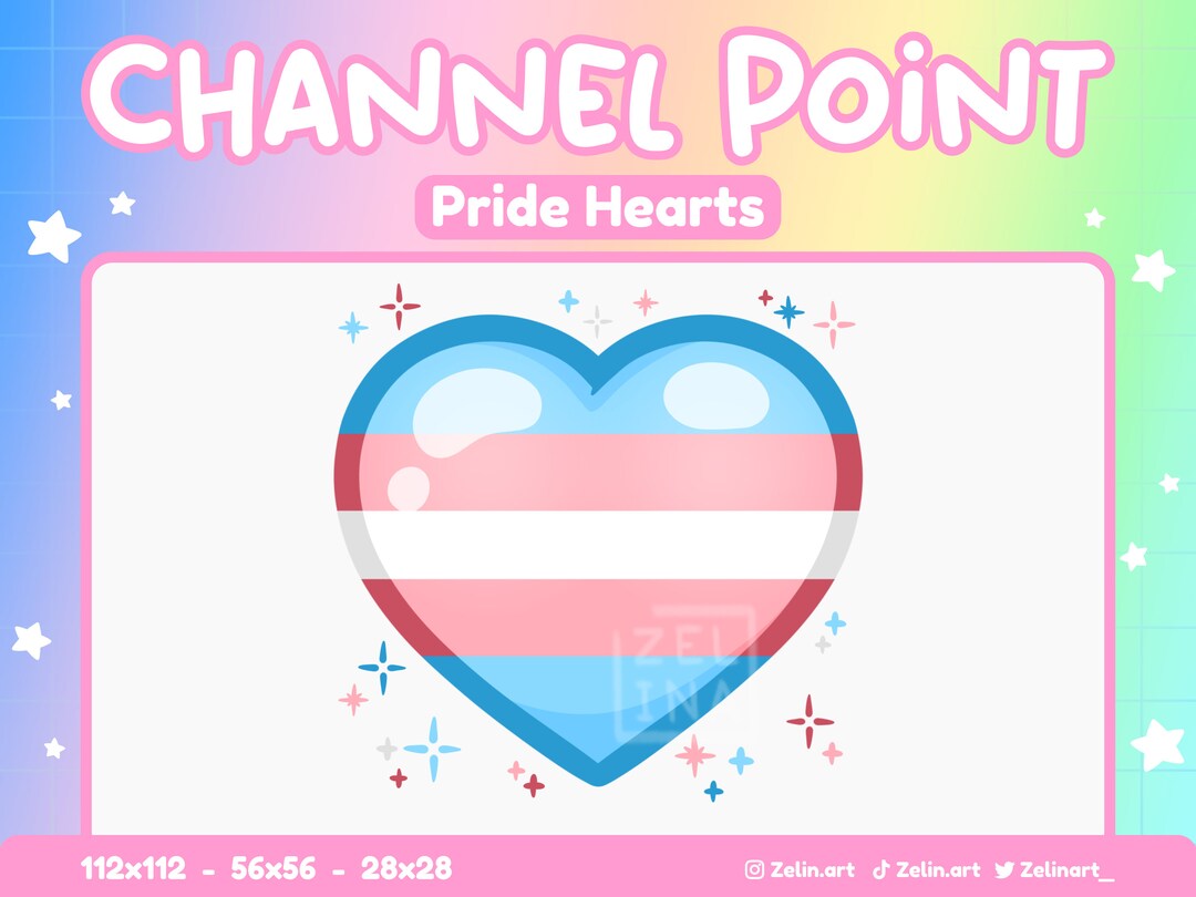 Pride Heart Channel Point / Emote for Twitch, Discord and Youtube ...