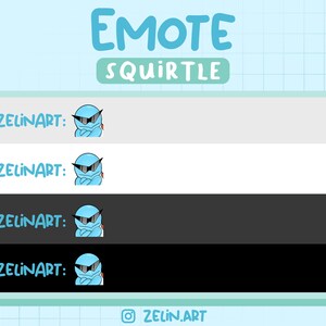 Cute Squirtle Shades | Emote for Twitch, Discord and Youtube | Stream ...