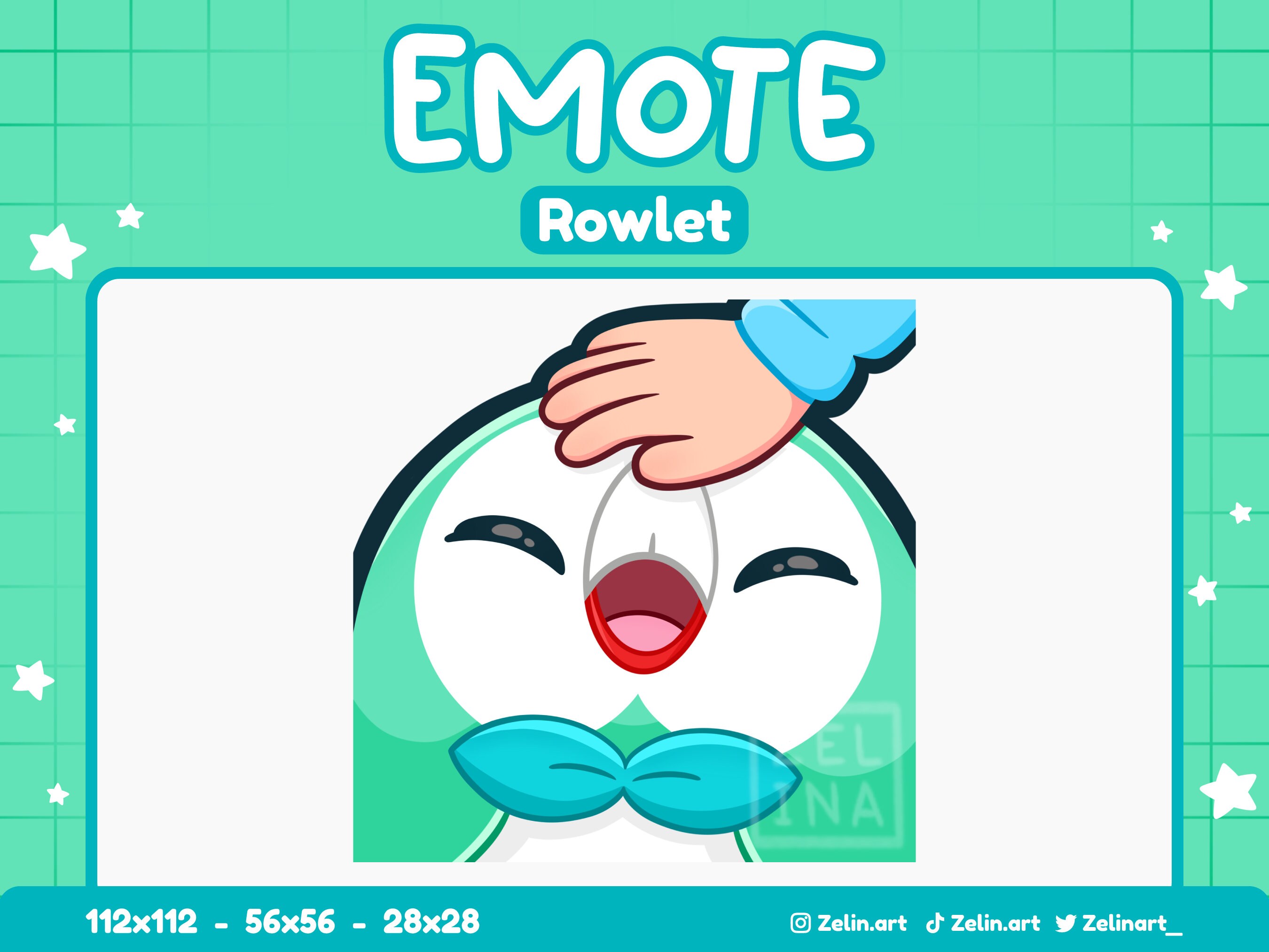 Shiny Rowlet Pet | Emote for Twitch, Discord and Youtube | Stream ...