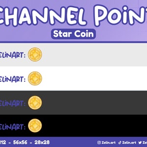 Star Coin | Channel Point / Emote for Twitch, Discord and Youtube ...