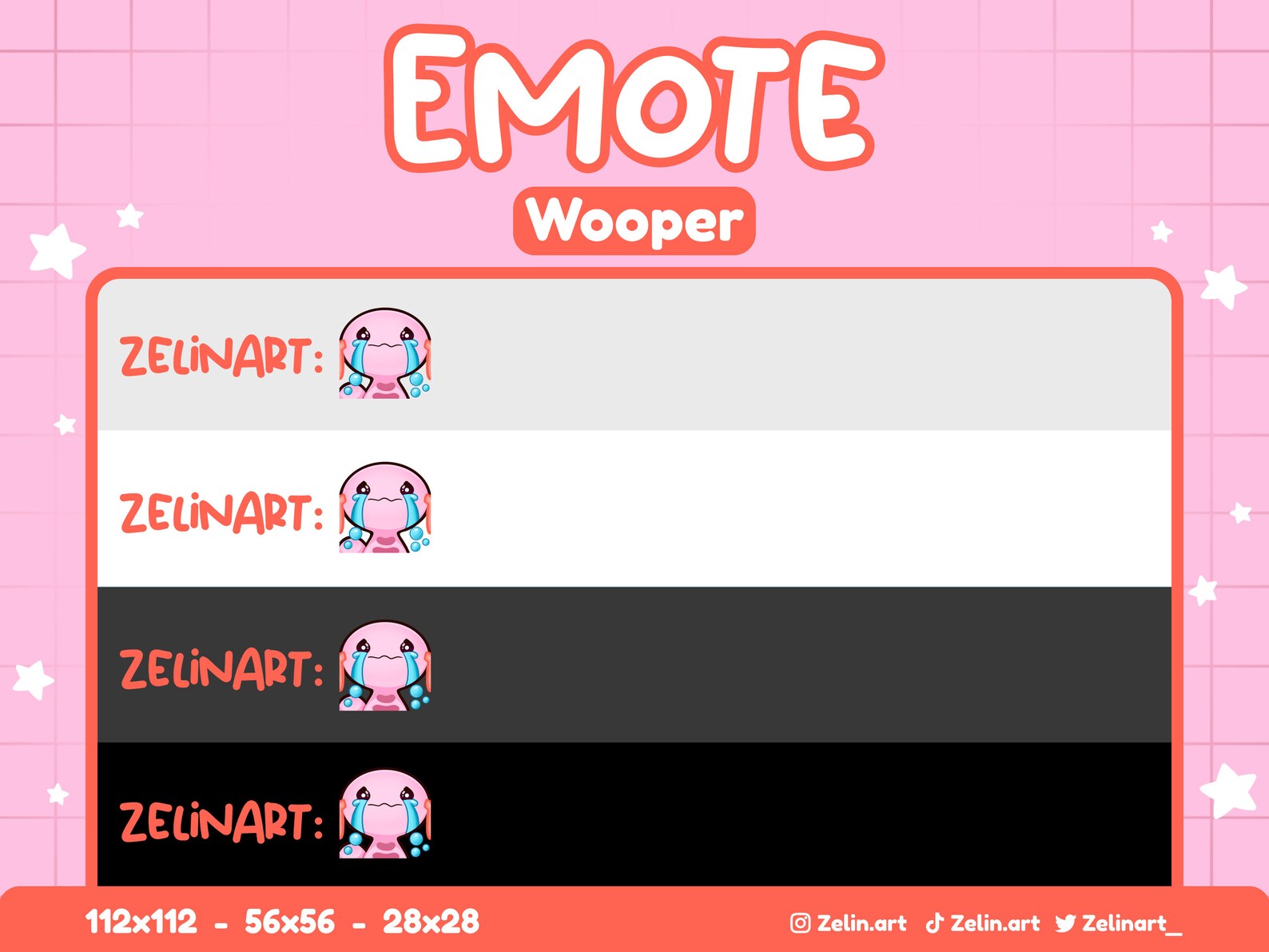 Shiny Wooper Sad Crying | Emote for Twitch, Discord and Youtube ...