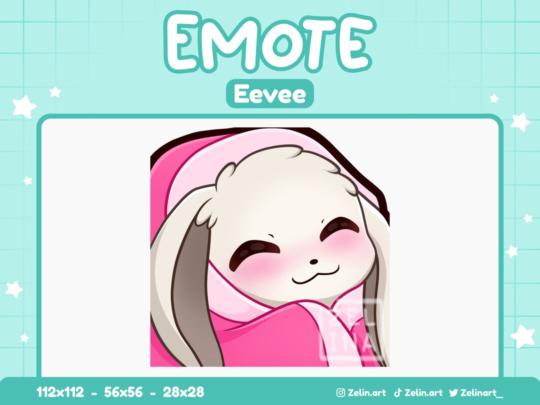 Shiny Eevee Cosy Blanket | Emote for Twitch, Discord and Youtube ...