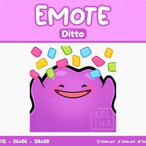 Ditto Celebrate Hype | Emote for Twitch, Discord and Youtube | Stream ...