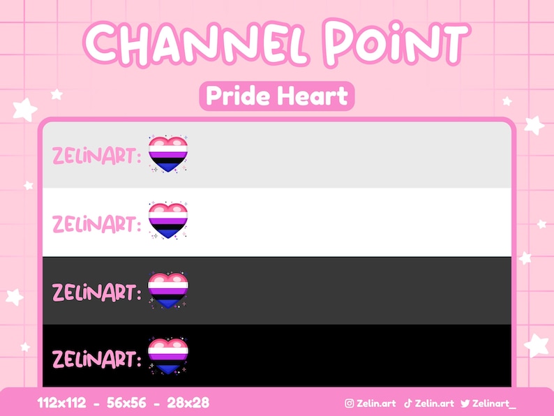Pride Heart | Channel Point / Emote for Twitch, Discord and Youtube ...
