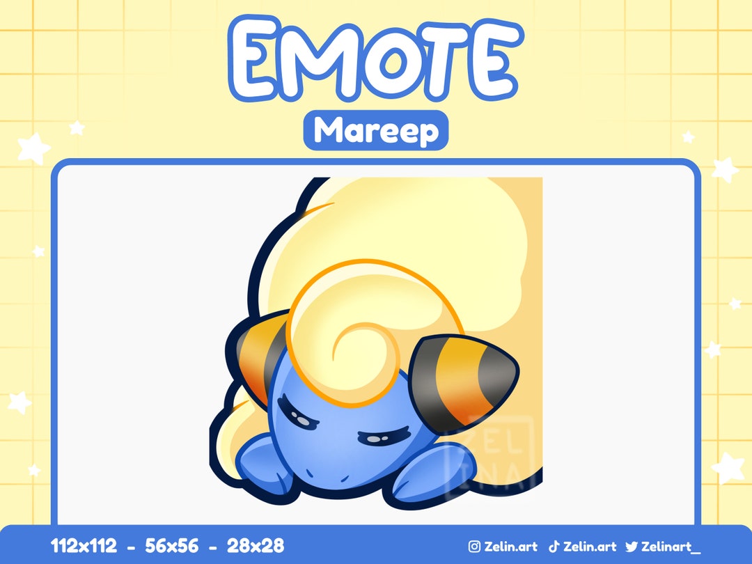 Mareep Sleep Tired | Emote for Twitch, Discord and Youtube | Stream ...