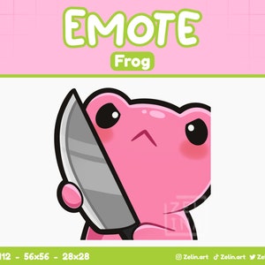 Frog Knife Angry | Emote for Twitch, Discord and Youtube | Stream ...
