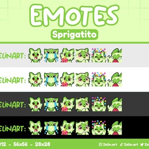 Sprigatito | Emote Bundle for Twitch, Discord and Youtube | Stream ...