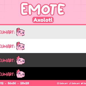 Pink Axolotl Hi Wave | Emote for Twitch, Discord and Youtube | Stream ...