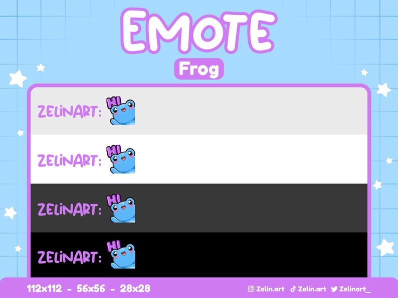 Frog Hi Wave | Emote for Twitch, Discord and Youtube | Stream Assets ...