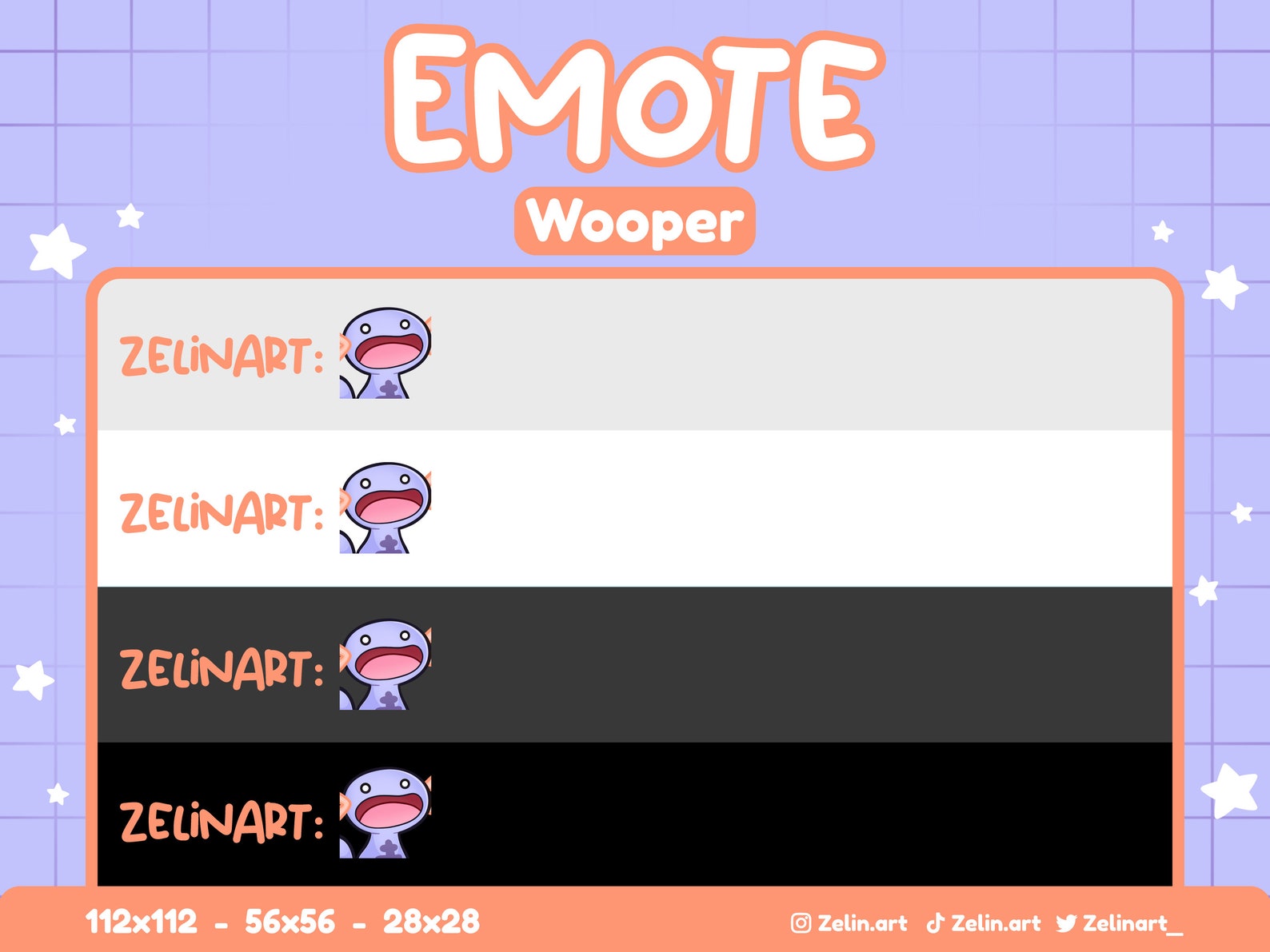 Shiny Paldean Wooper Shocked Gasp | Emote for Twitch, Discord and ...