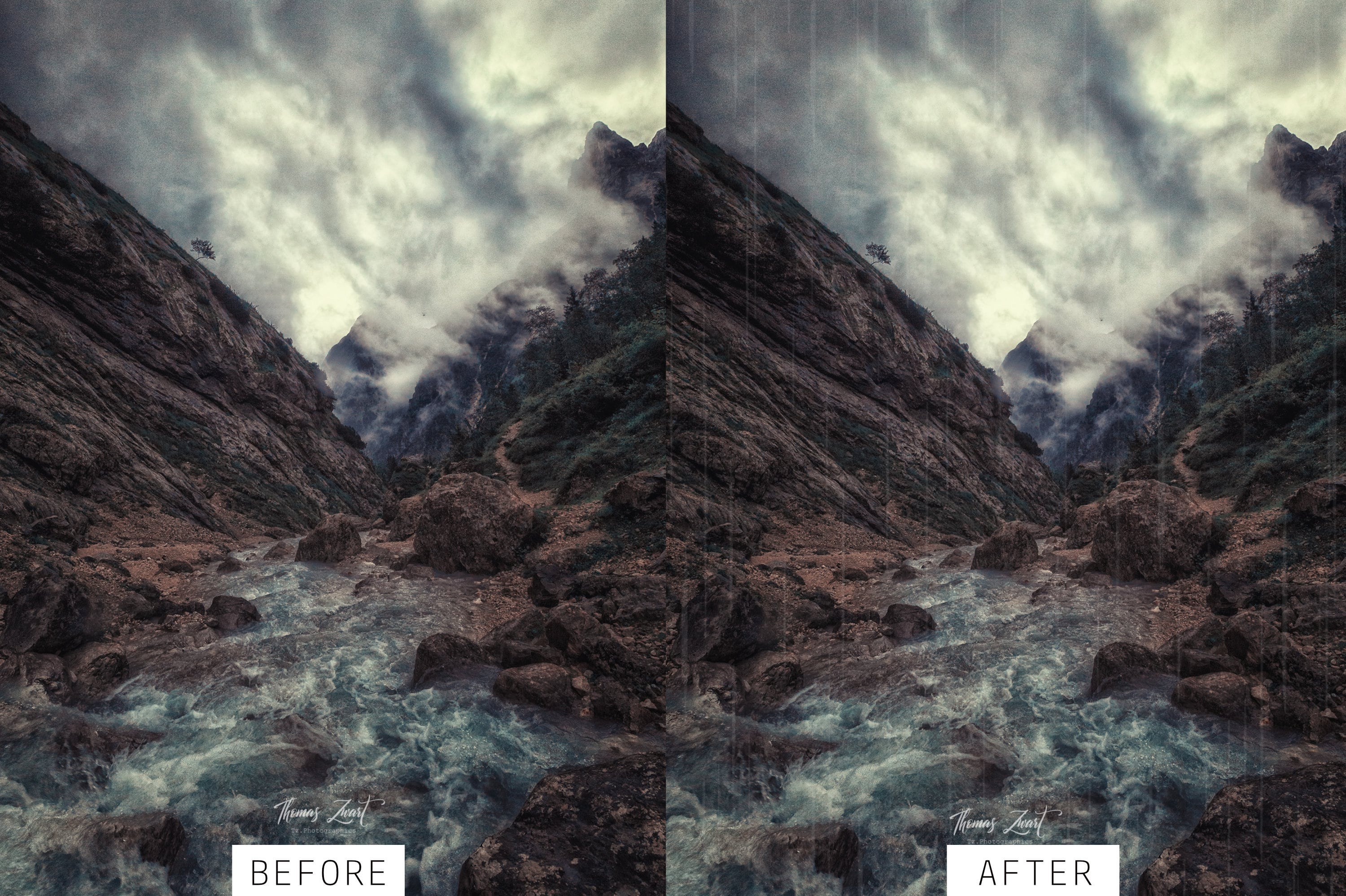 25 Rain Brushes Overlays Photoshop Affinity Photo With Videos - Etsy