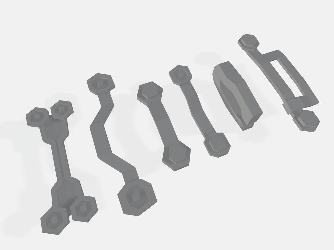 Arcane Powder's Hair Clips - League of Legends 3D Model - Etsy