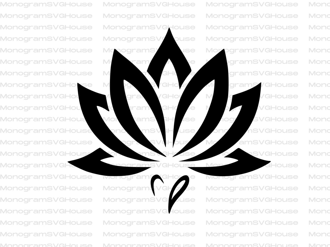 Lotus Flower SVG / Yoga SVG - Etsy