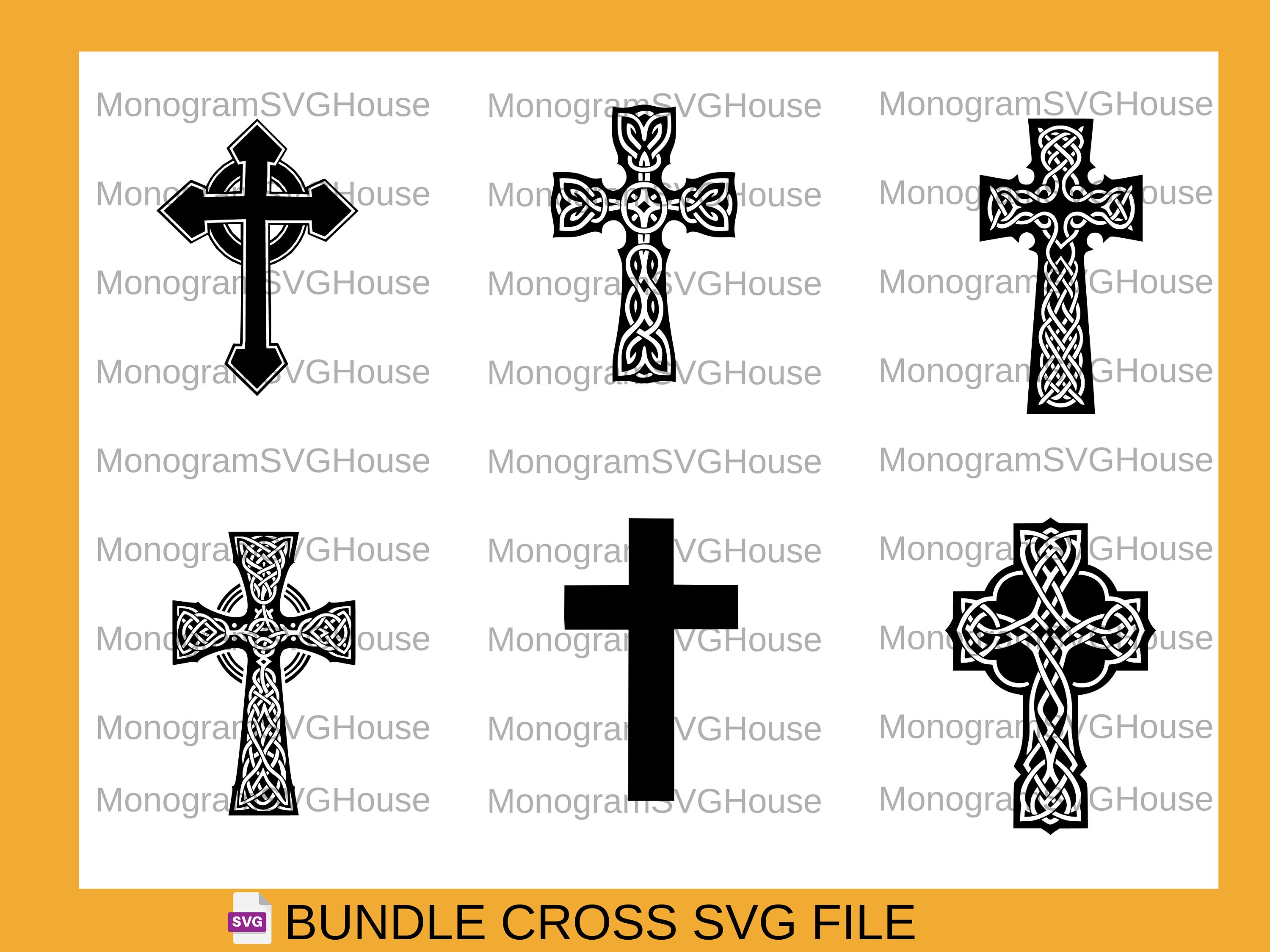 Cross Svg Doodled Cross Svg Pretty Cross Svg Svg Bundle File - Etsy