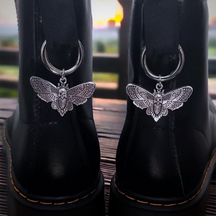 Death Moth Boot Pendants - Etsy Australia