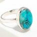 Rare Turquoise Ring, Gemstone Ring, Blue Statement Ring, 925 Sterling ...
