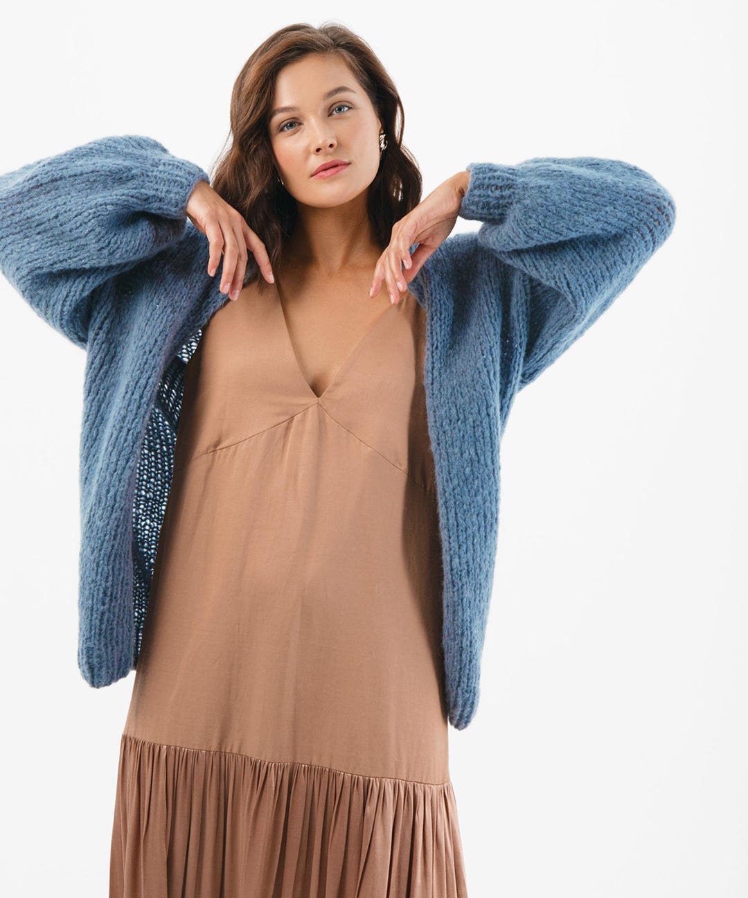 Oversized Light Knit Cardigan Pattern - Airy and Cozy, PDF Knitting ...