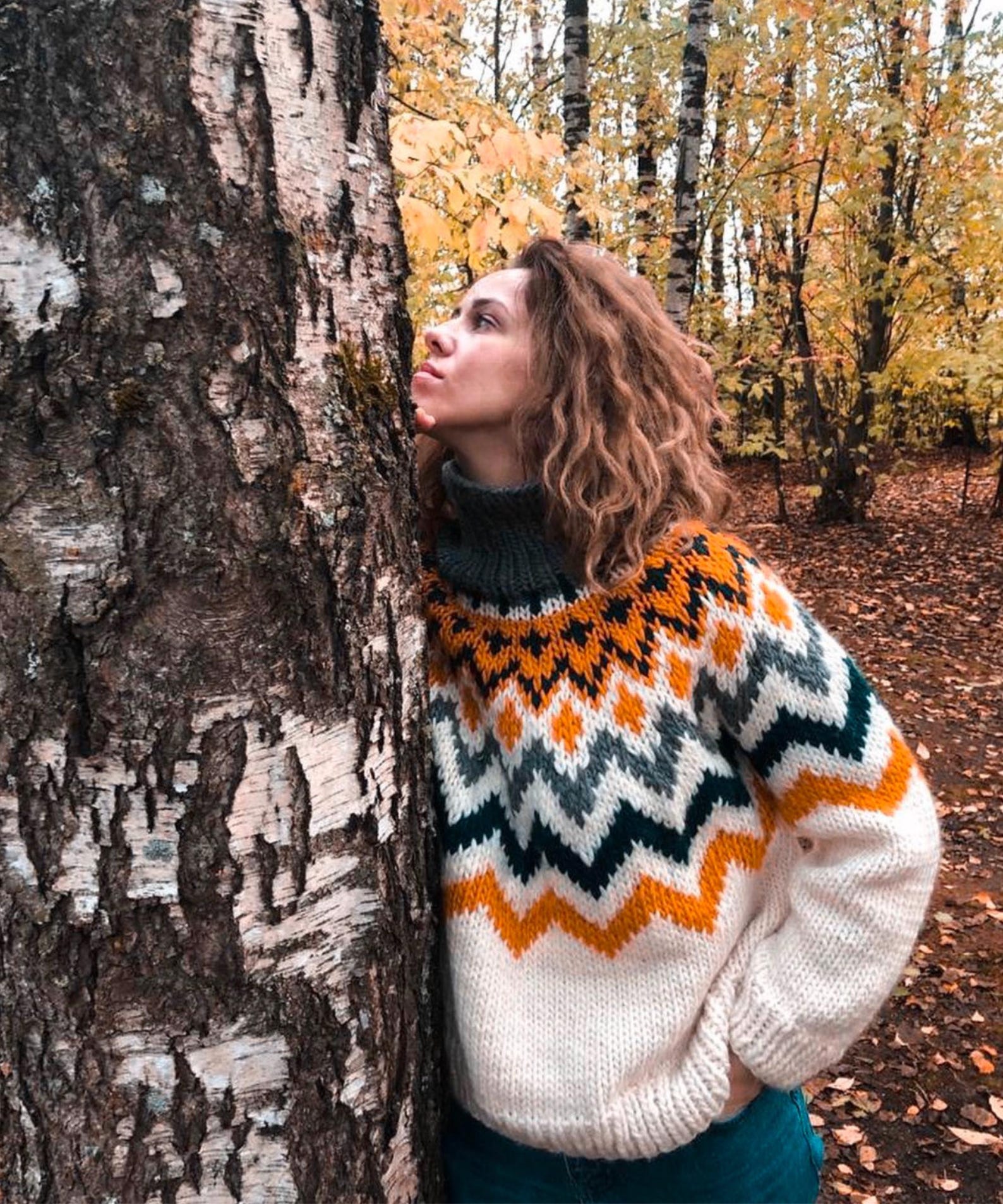Jacquard Knitting Pattern - Icelandic Lopapeysa Sweater, Cozy & Warm ...