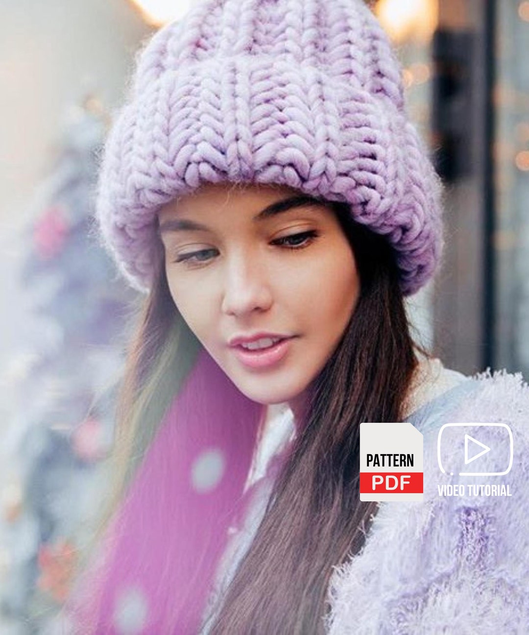 Hat Knitting Pattern | Chunky Hat Pattern | Beanie Pattern | Video ...