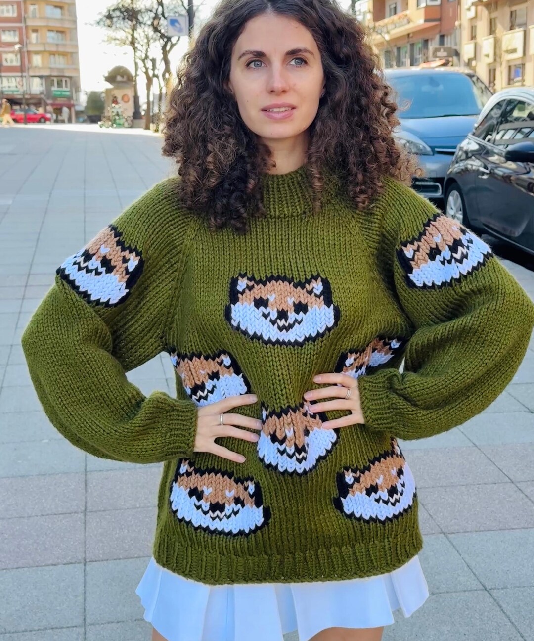 Oversized Sweater Knitting Pattern - Raglan Pullover With Embroidery ...