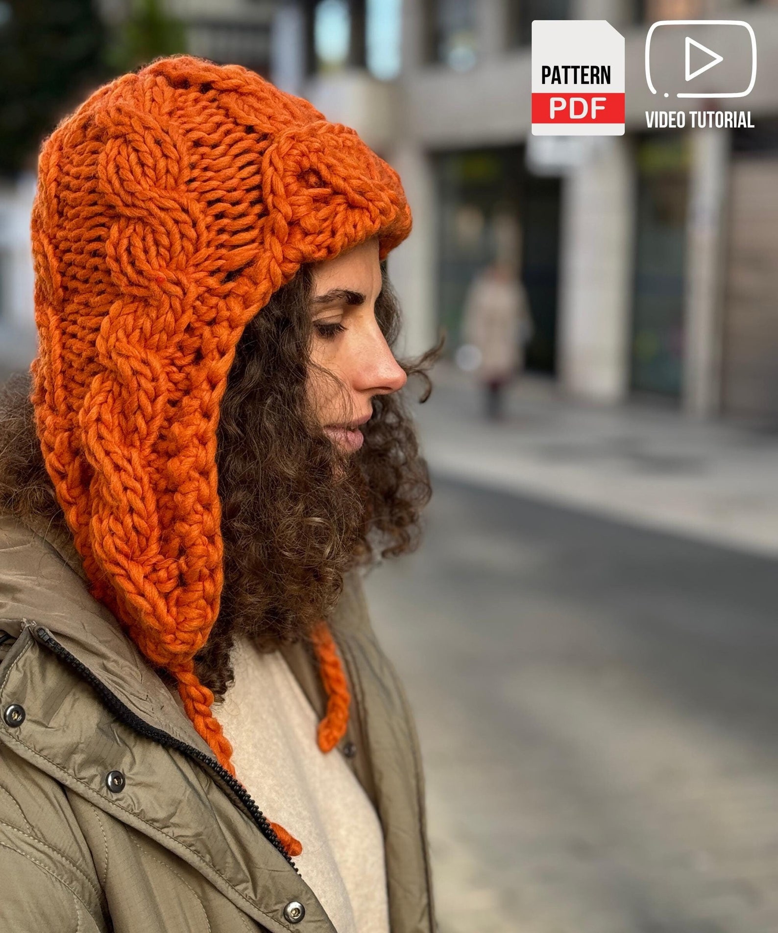 Knitting Pattern Hat With Ears | Earflap Beanie | Earflap Hat | Earflap ...