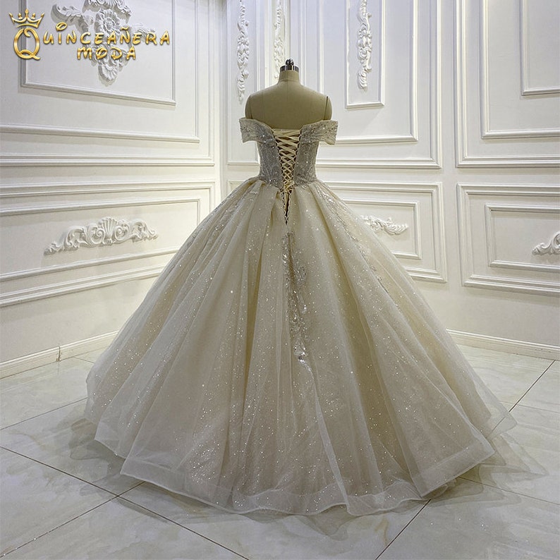 Quinceanera Dress Champagne,cream Quince Dress,quinceñera Dress Ivory ...