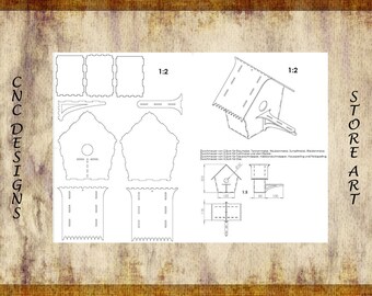 Cnc Files Bird House - Etsy