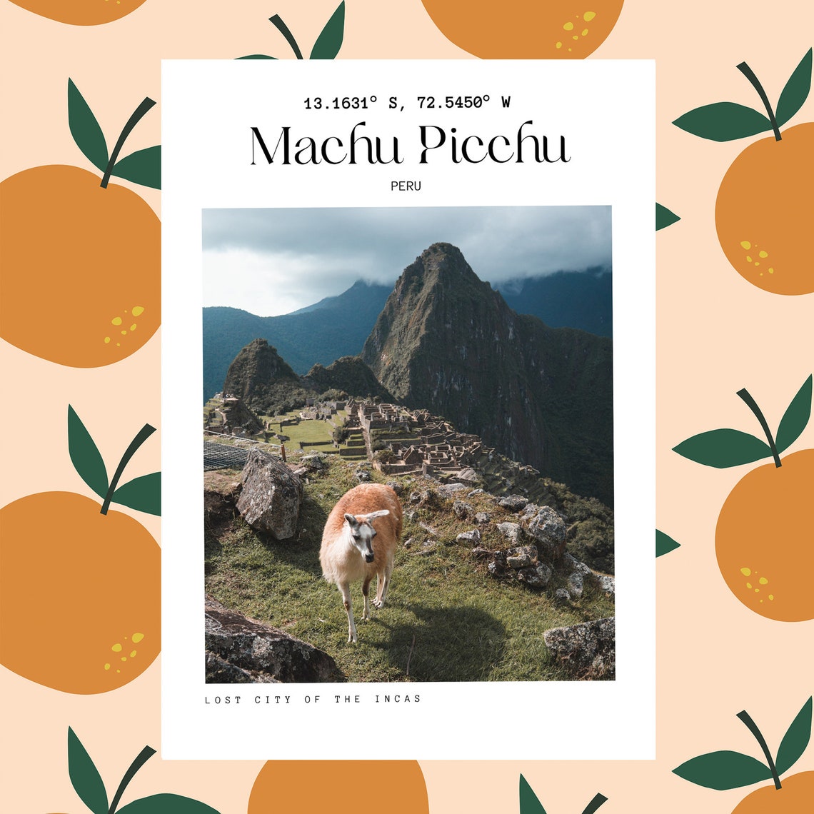 Machu Picchu Peru Printable Wall Art Inca Trail Travel - Etsy