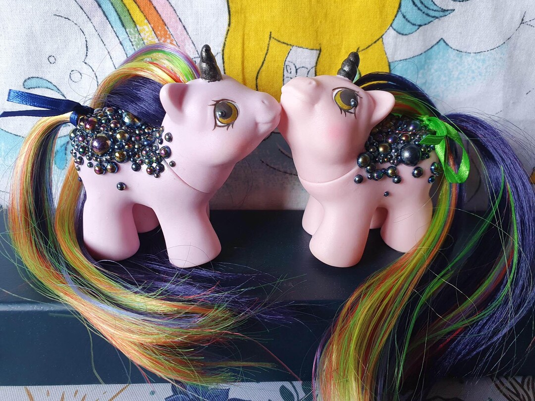 CUSTOM My Little Pony G1 Rainbow Bubble Twins Set OOAK Cute! - Etsy