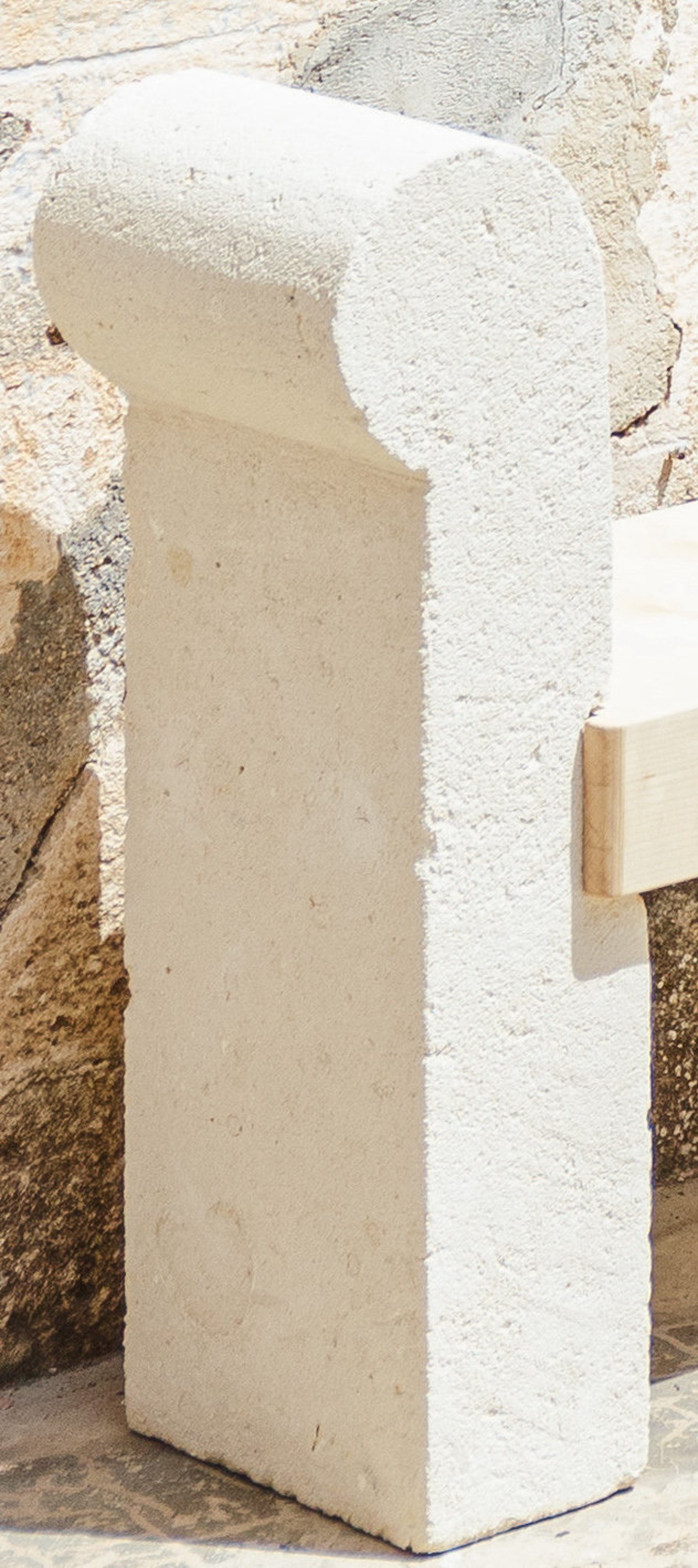 Limestone & Ash Wood Bench - Etsy