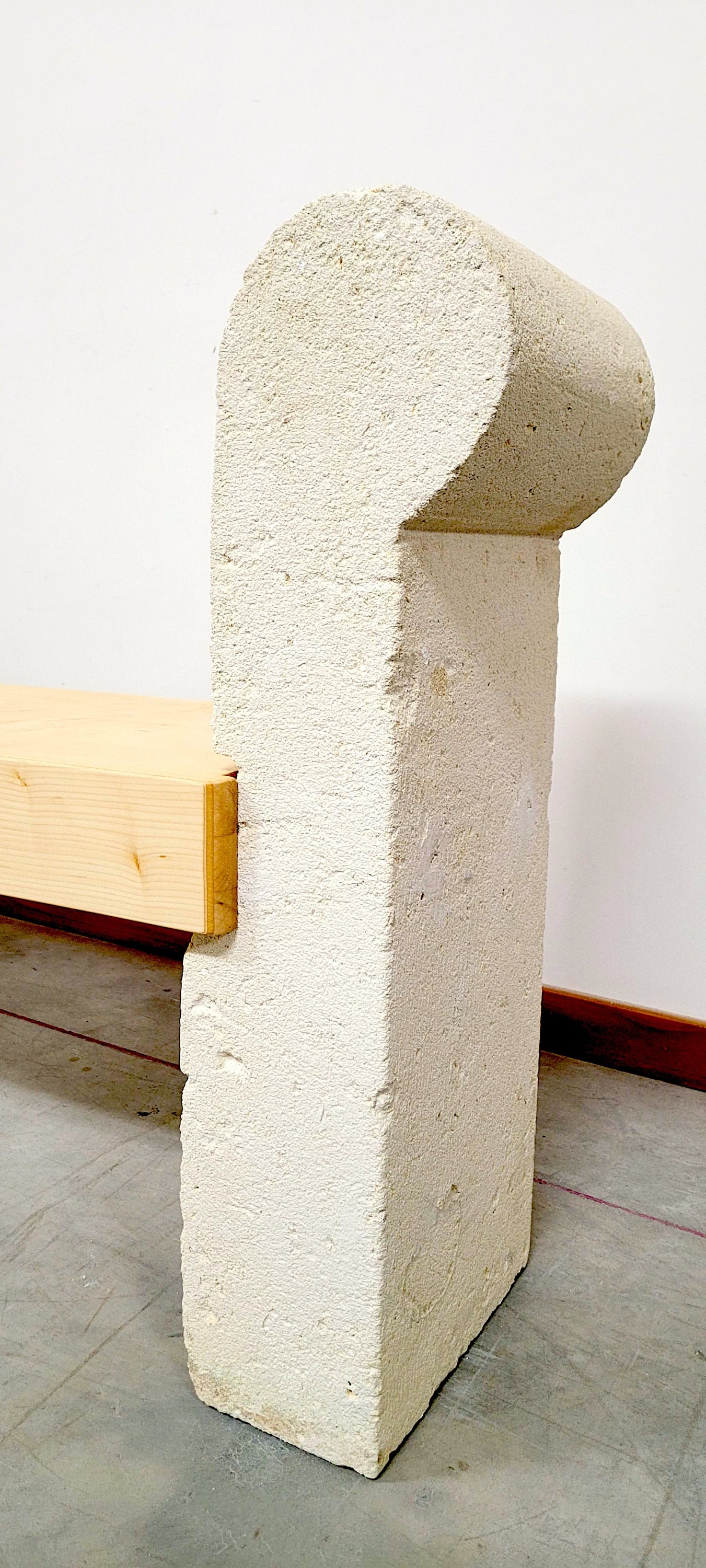 Limestone & Ash Wood Bench - Etsy