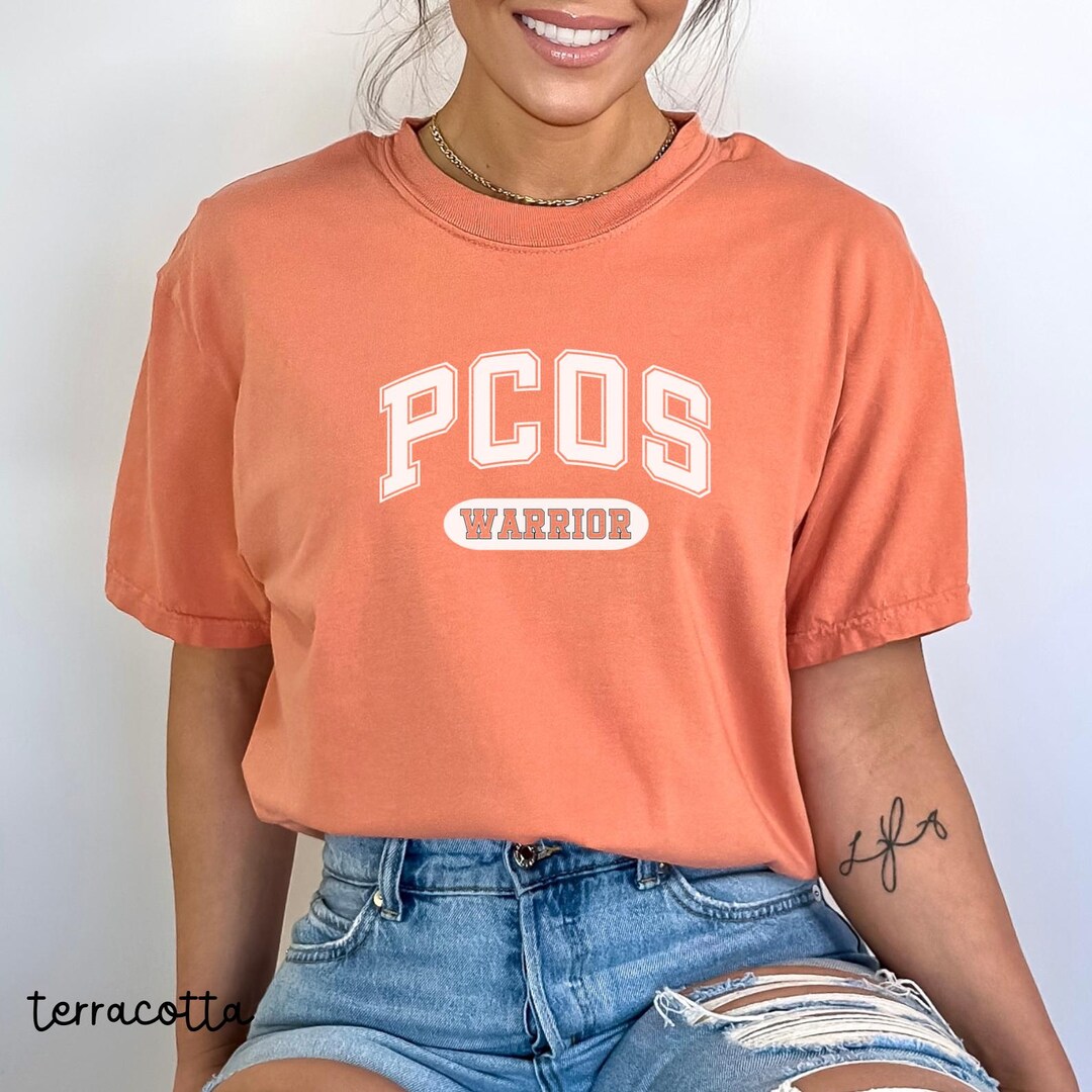 Pcos Warrior Shirt, Fertility Pcos Awareness Shirt, Pcos Ribbon Tee ...