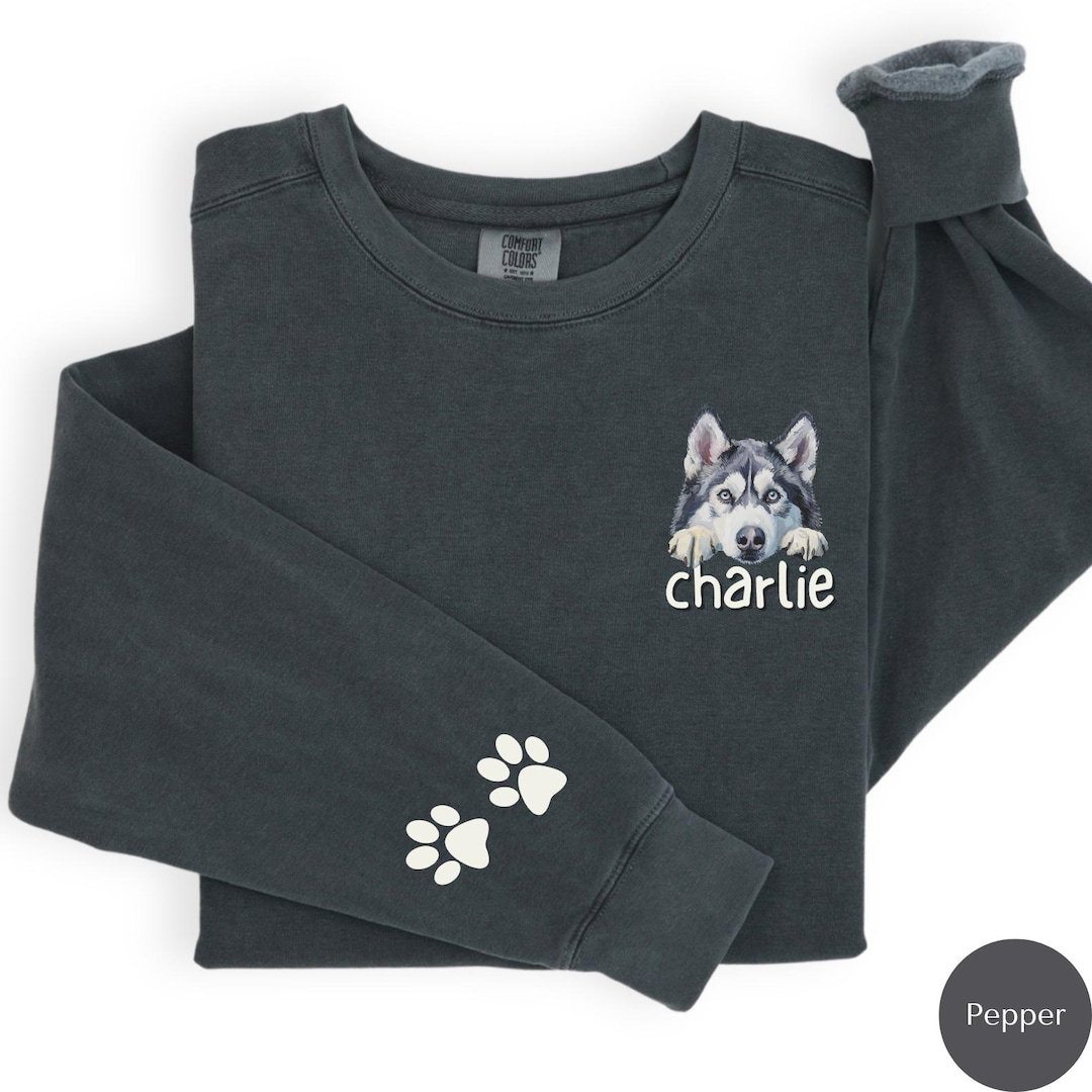 Personalized Siberian Husky Sweatshirt, Custom Husky Mama Shirt, Husky ...
