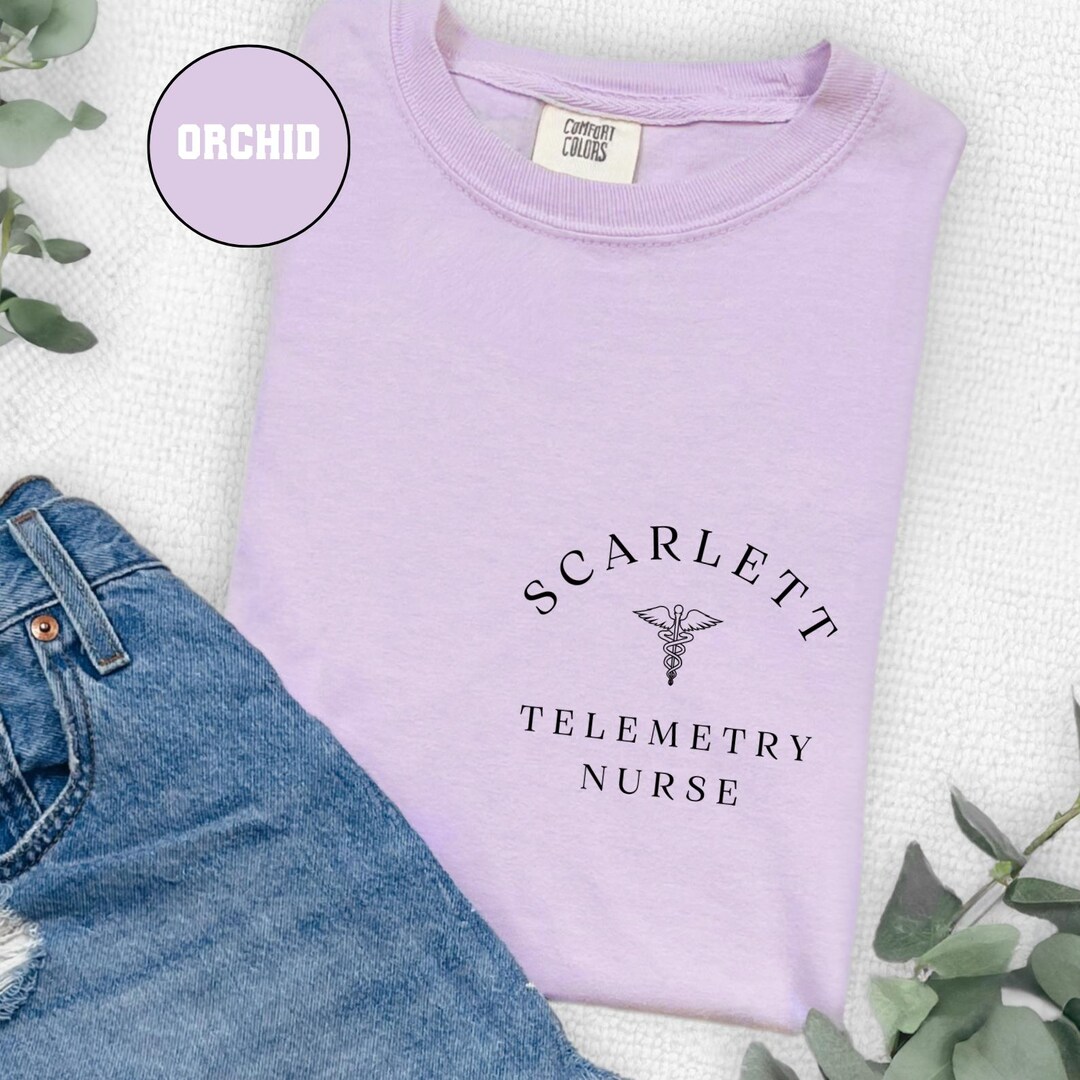 Custom Telemetry Nurse Shirt, Custom Nurse Shirt, Telemetry Tech Shirt ...