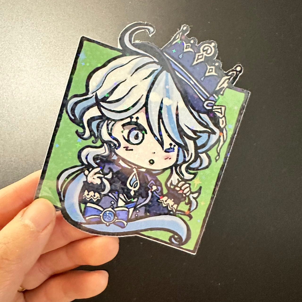 Genshin Impact Fontaine Holographic Sticker | Genshin Stickers| Lynette ...