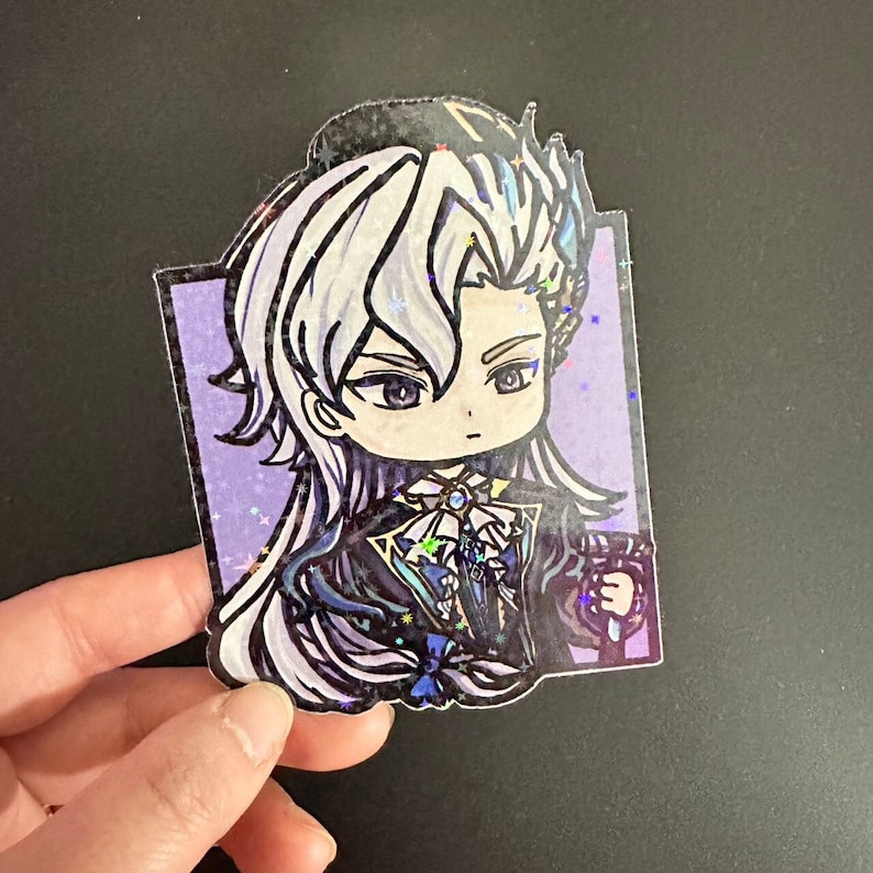 Genshin Impact Fontaine Holographic Sticker | Genshin Stickers| Lynette ...