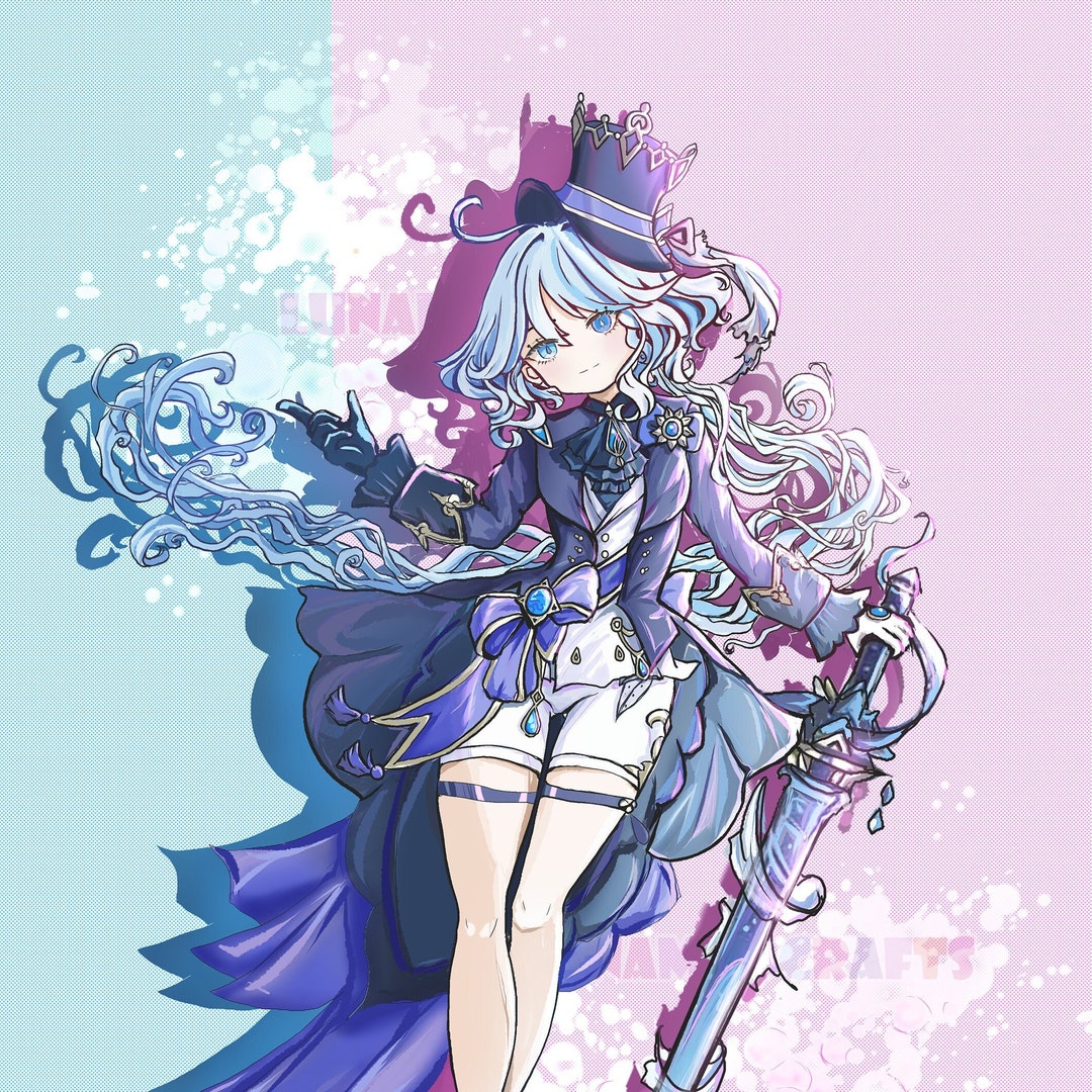 Genshin Impact Anime Art Prints - Furina - Etsy Australia