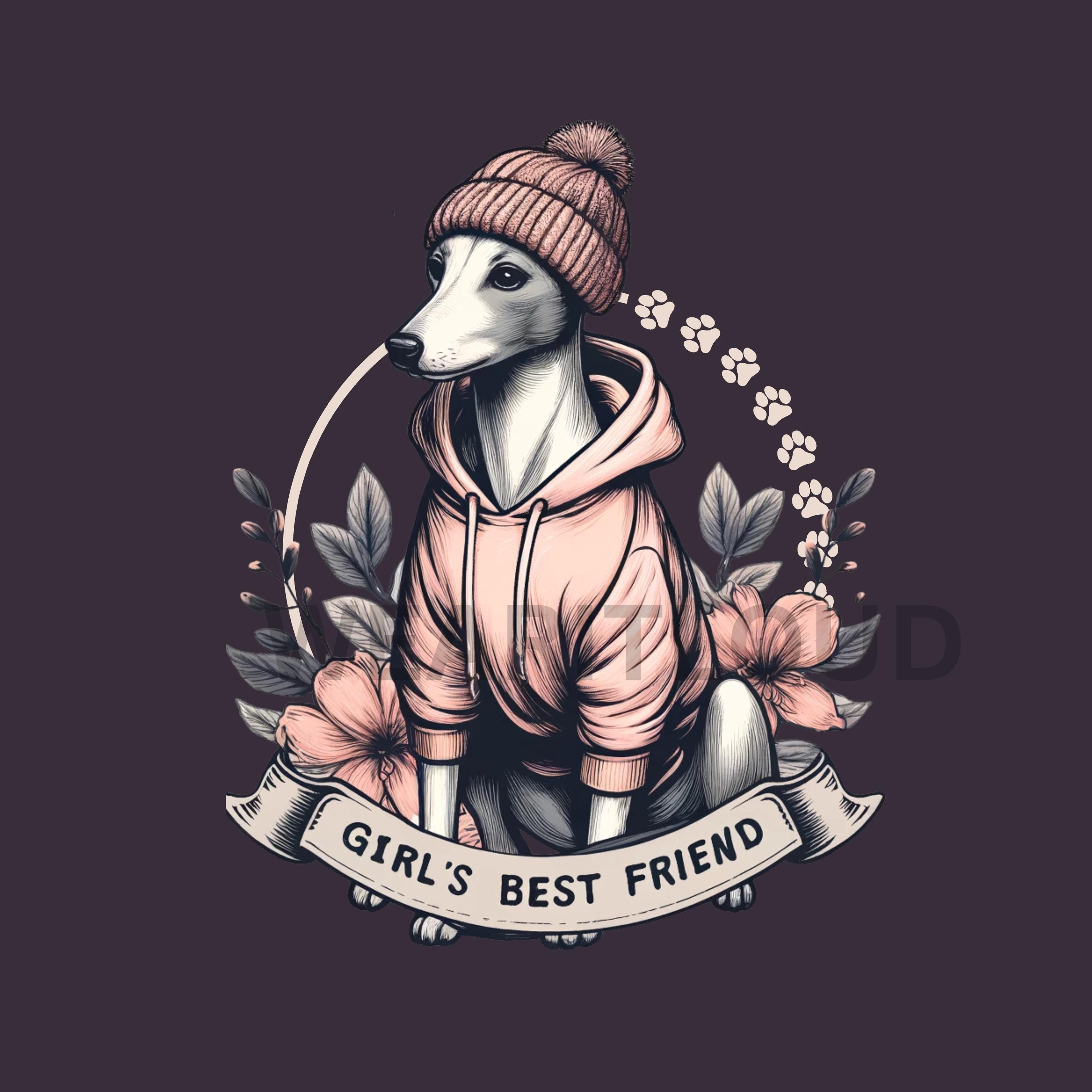 Whippet Dtf Whippet Designs Whippet Prints Dog Mum Dtf Dog Mum Girls ...