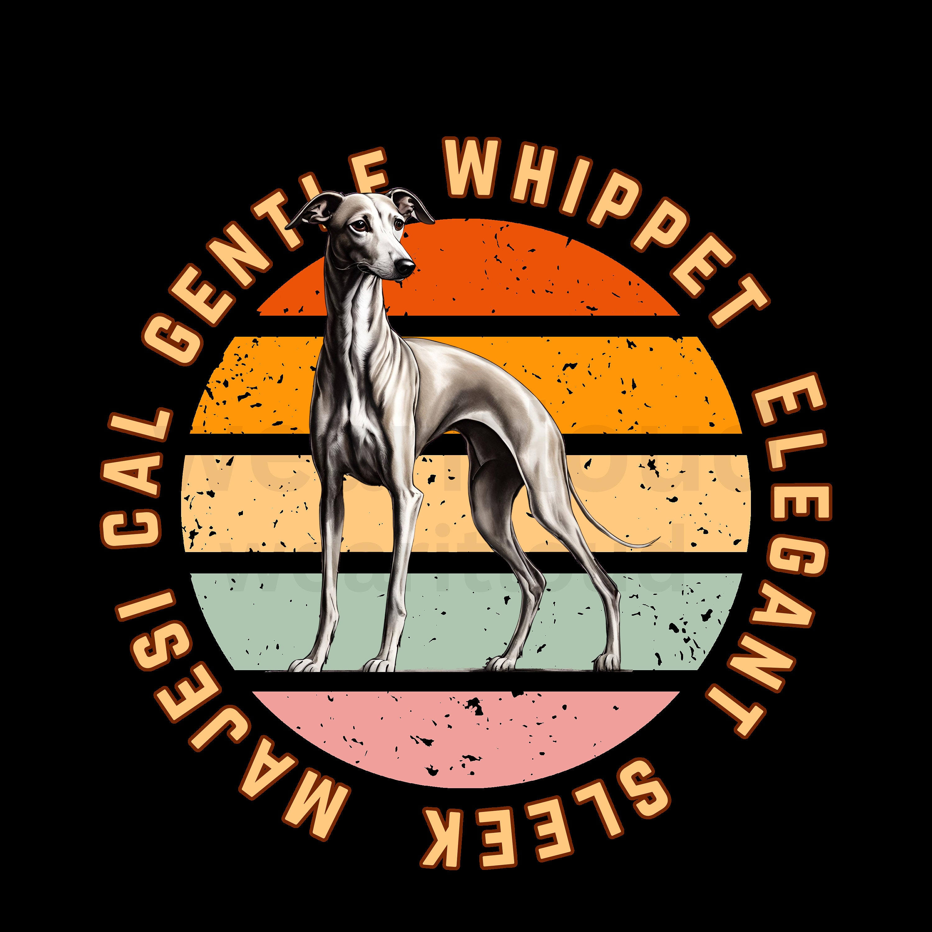 Whippet Print Whippet Dtf Whippet Sweater Dog Print Whippet Design ...