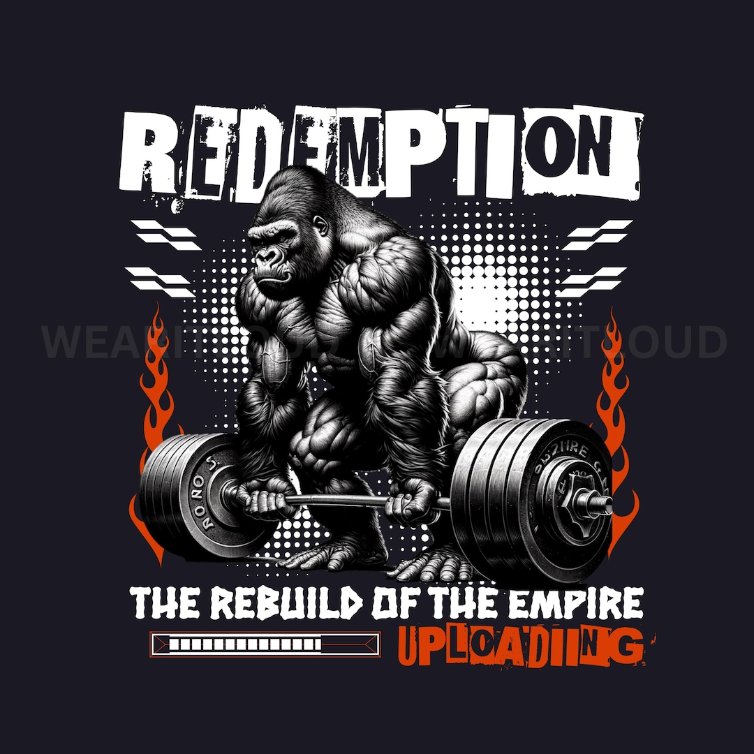 8 X Beastmode Dtf Gorilla Dtf Fitness Png Weight Lifting Print ...