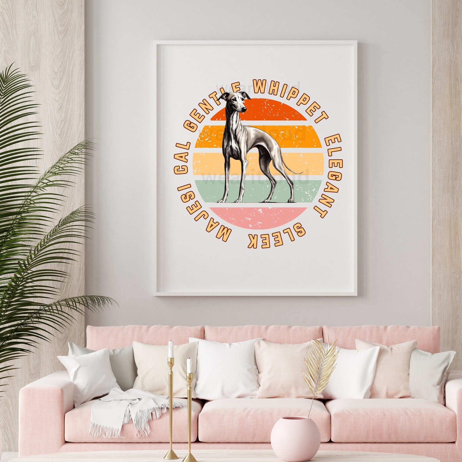 Whippet Print Whippet Dtf Whippet Sweater Dog Print Whippet Design ...