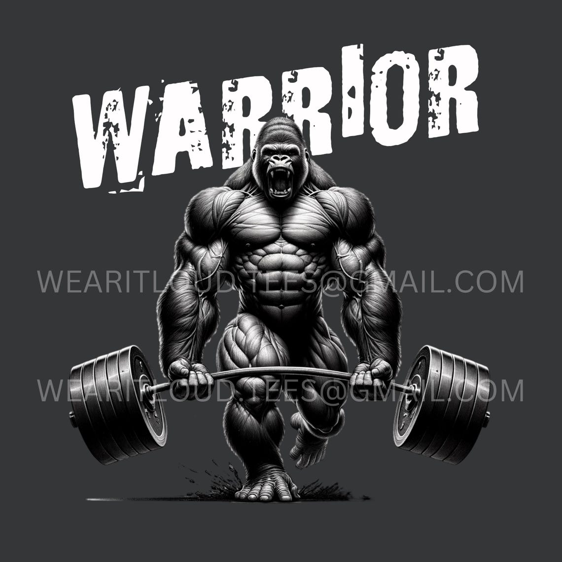 3x Gym Designs Unleashed Dtf Warrior Designs Gym Designs Gorilla Dtf ...