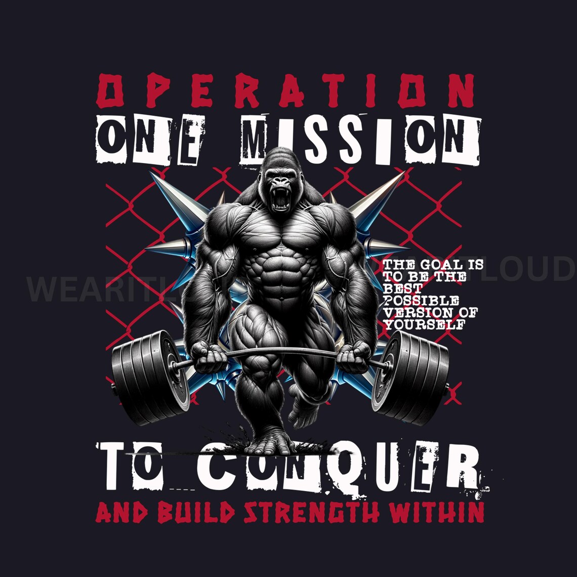 8 X Beastmode Dtf Gorilla Dtf Fitness Png Weight Lifting Print ...