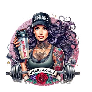 Fitness Dtf Workout Gym Women Fitness Prints Health and Wellness ...