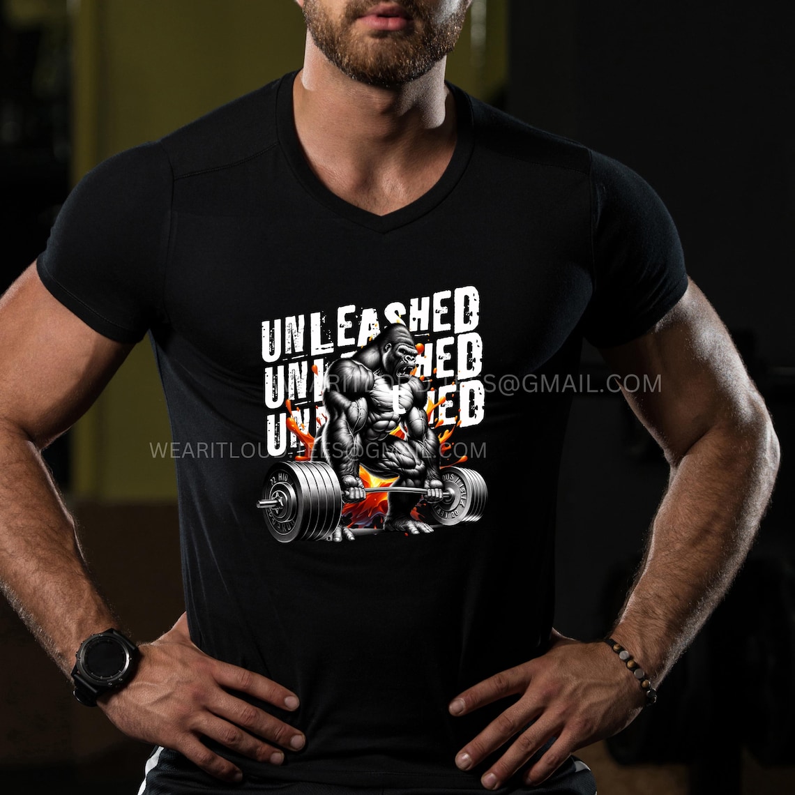 3x Gym Designs Unleashed Dtf Warrior Designs Gym Designs Gorilla Dtf ...