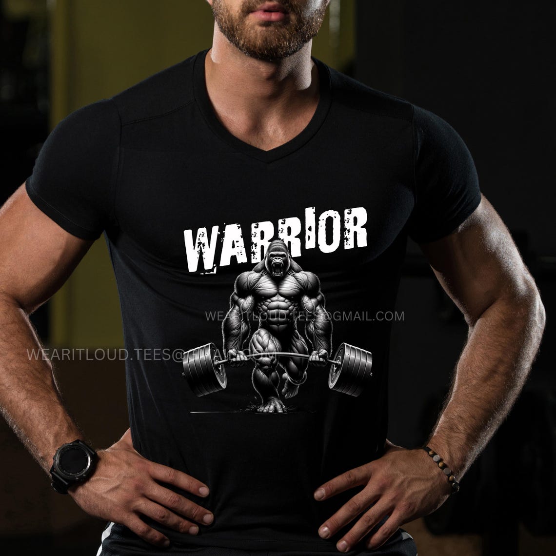 3x Gym Designs Unleashed Dtf Warrior Designs Gym Designs Gorilla Dtf ...